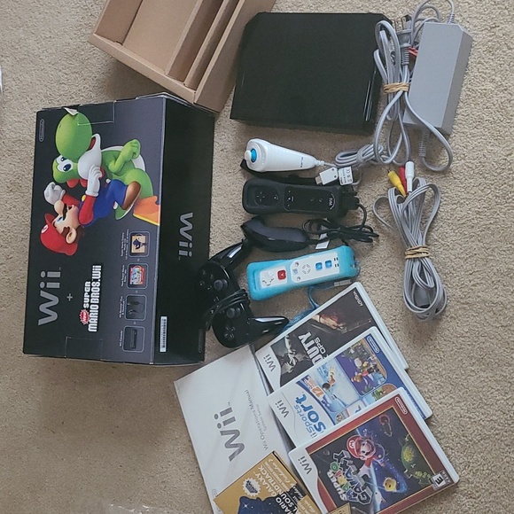 Nintendo | Video Games & Consoles | Nintendo Wii Console Black Mario ...